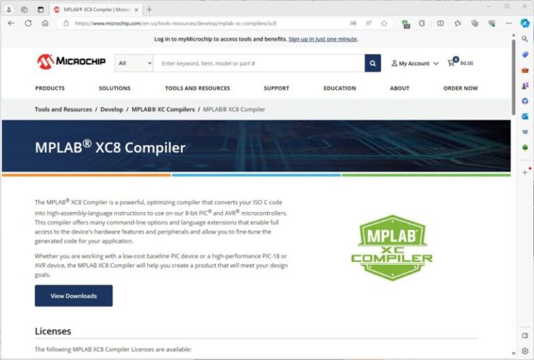 PIC開発環境の整備2 Cコンパイラのインストール