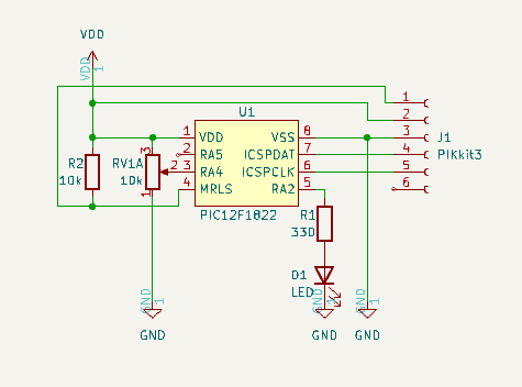 PICガジェット制作3 PIC12F1822でPWMパルス発信を実験